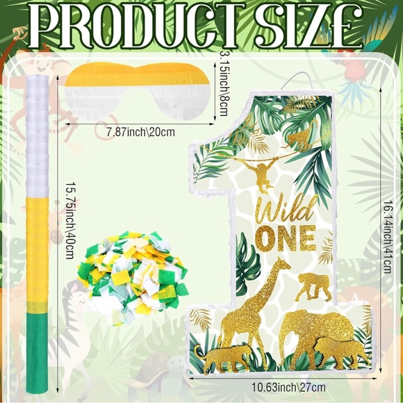 Source Unknown | Party Supplies | Number Piata For Wild One 1st ...